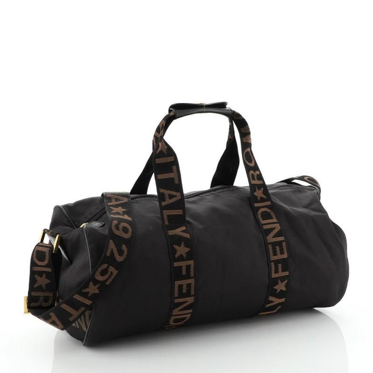 Fendi Vintage Logo Duffle Bag Nylon Medium at 1stDibs