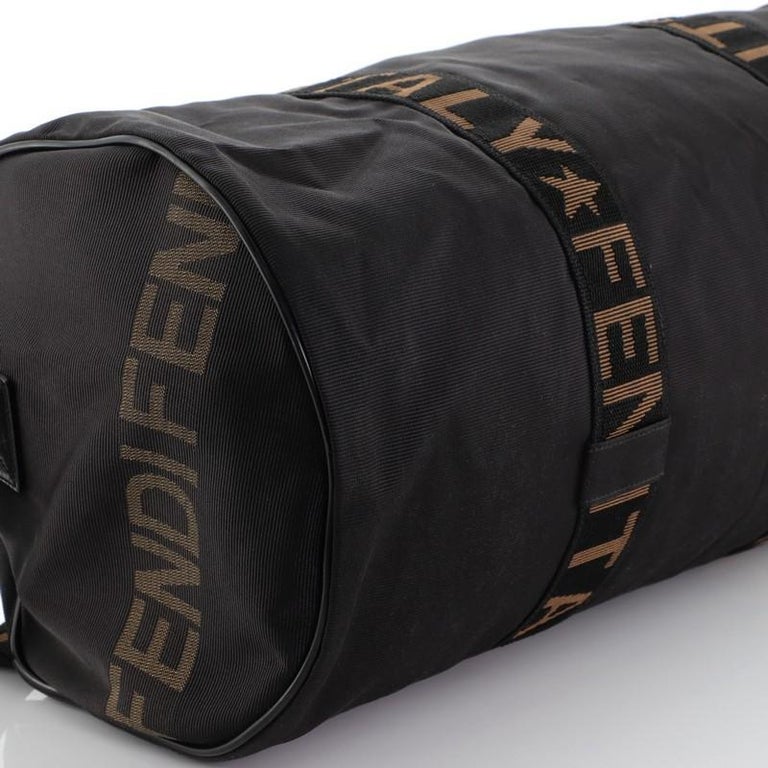 Fendi Vintage Logo Duffle Bag Nylon Medium at 1stDibs