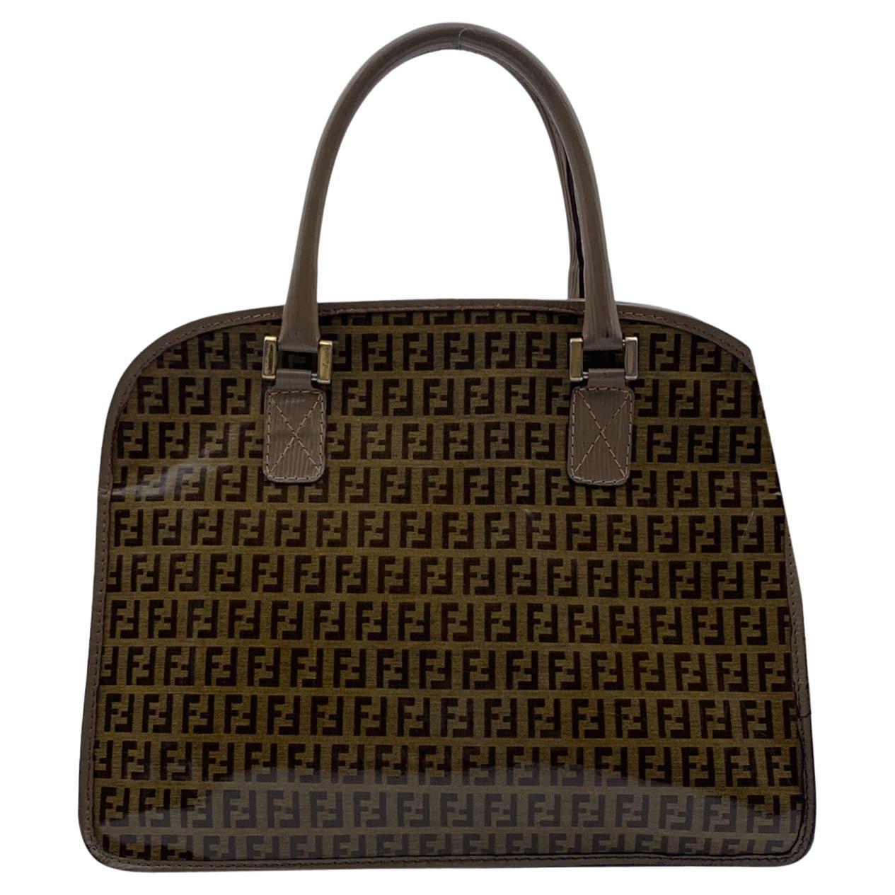 Fendi Black Vintage Zucca Monogram Canvas Tote Bag at 1stDibs | black ...
