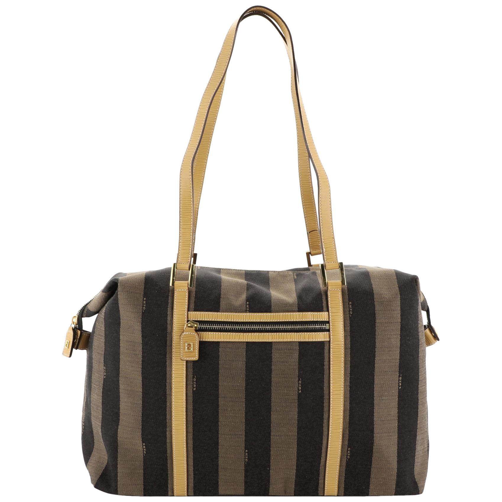 Fendi Vintage Brown Pequin - For Sale on 1stDibs