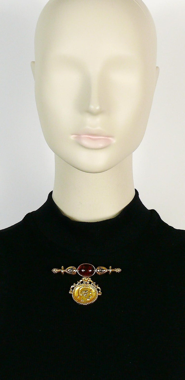 Fendi Vintage Roman Soldier Coin Charm Brooch at 1stDibs | fendi brooch