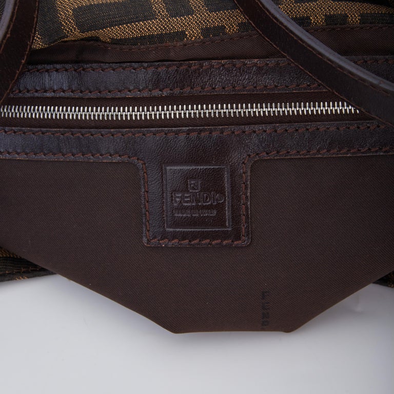 Fendi Vintage Zucca Croissant Hobo Bag For Sale at 1stDibs