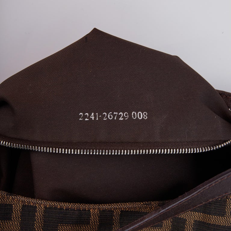 Fendi Vintage Zucca Croissant Hobo Bag For Sale at 1stDibs