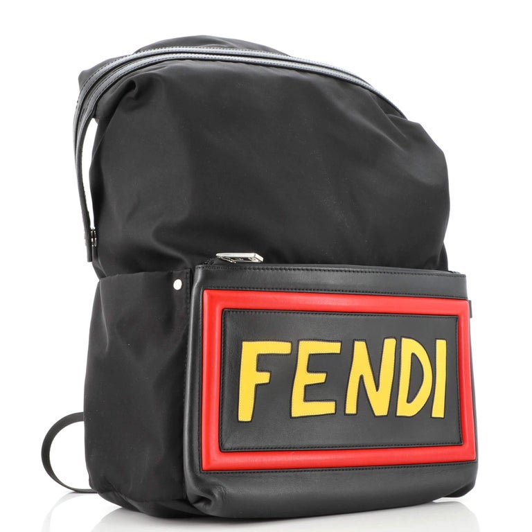 Fendi Vocabulary Backpack Nylon For Sale at 1stDibs