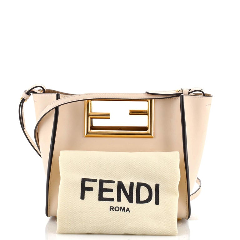 Fendi Way Tote Leather Small For Sale at 1stDibs