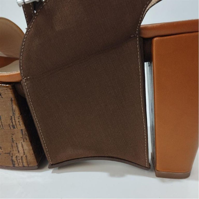 Fendi Wedge sandal size 37 For Sale at 1stDibs