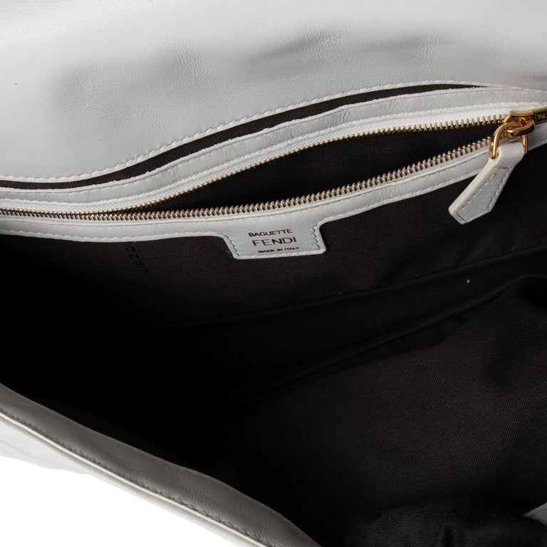 Fendi White Baguette Shoulder Bag + Multicolor Wrappy at 1stDibs