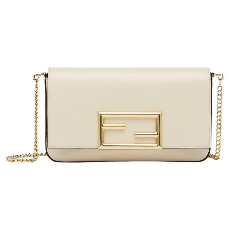 Fendi White Leather Mini-bag Wallet On Chain With Pouches For Sale at ...