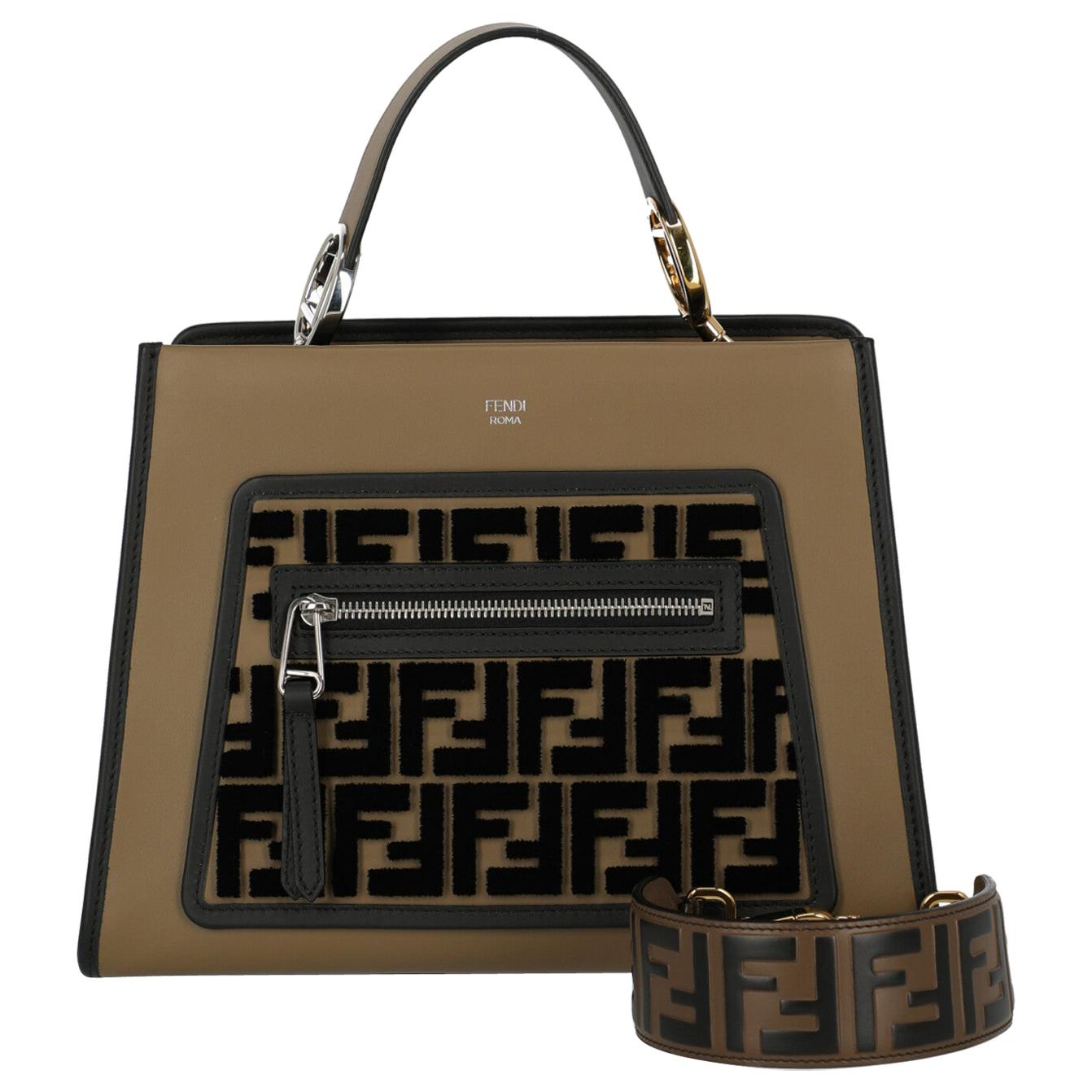 Fendi Chameleon Convertible Satchel Leather with Patent Medium at 1stdibs