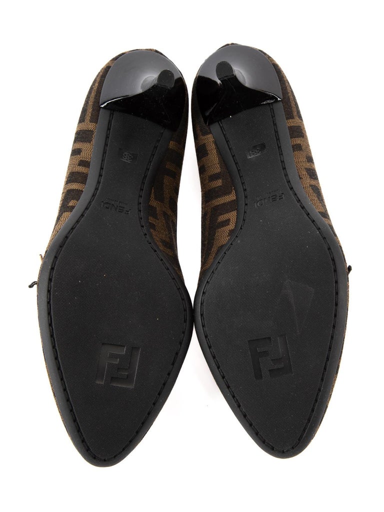 Fendi Women's Monogram Court Heel Shoes For Sale at 1stDibs