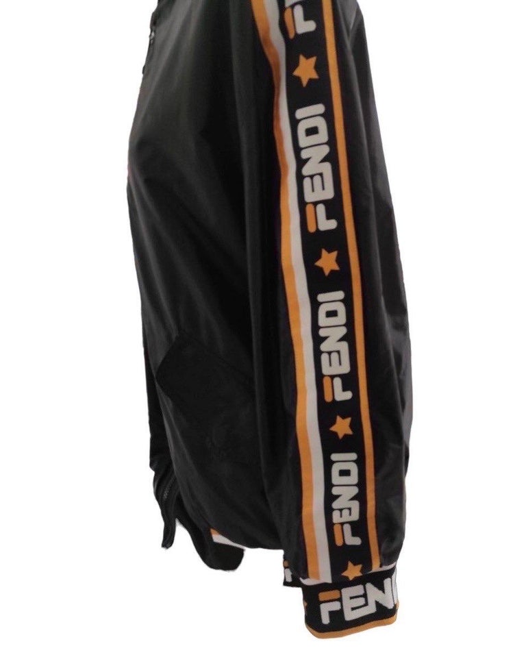 Fendi x Fila Reversible Jacket FF Logo Brown For Sale at 1stDibs