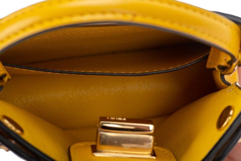 Fendi x Sarah Coleman Nano Peekaboo Bag For Sale at 1stDibs