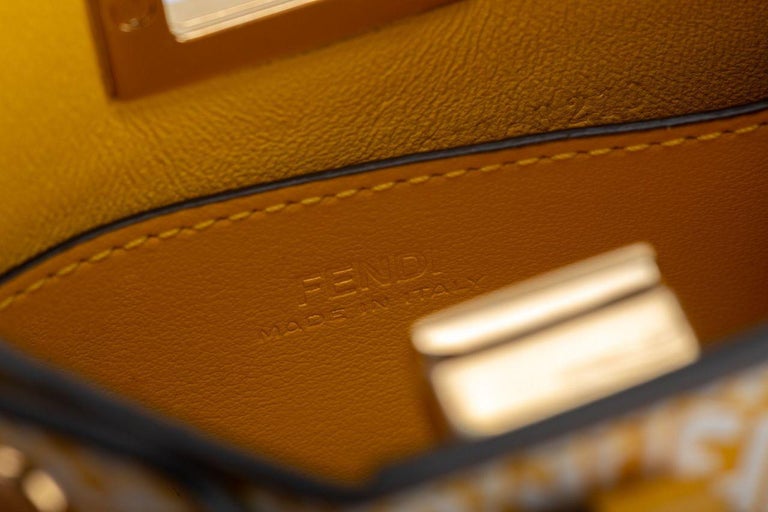 Fendi x Sarah Coleman Nano Peekaboo Bag For Sale at 1stDibs