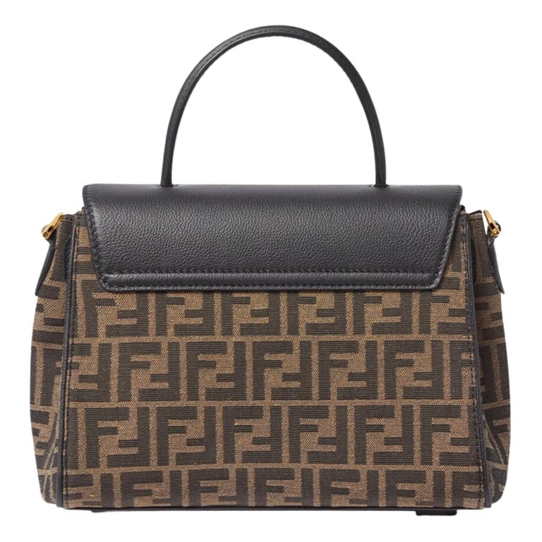 Fendi X Versace Fendace La Medusa Gold Baroque FF Print Medium Handbag ...