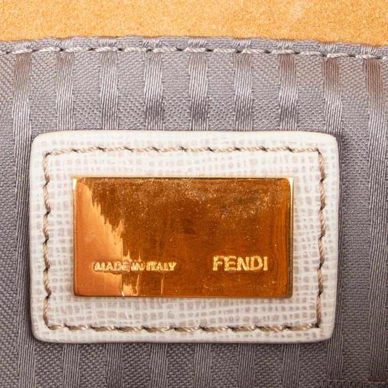 FENDI yellow and white COLORBLOCK WRISTLET Clutch Bag at 1stDibs ...