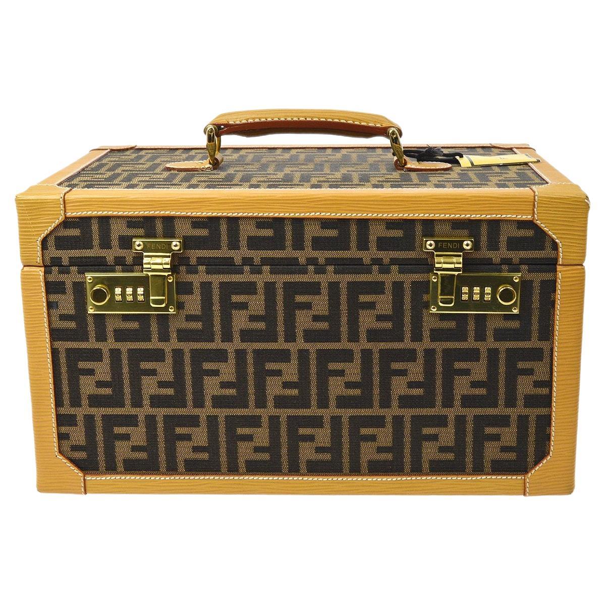 Yves Saint Laurent Leather and Toile Hard Sided Suitcase at 1stDibs ...