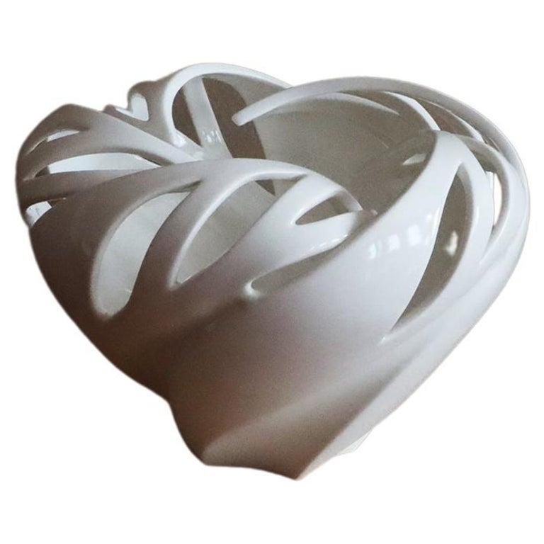 Fenestration Vessel, Gloss White 'Twisted Vessel Collection' For Sale ...