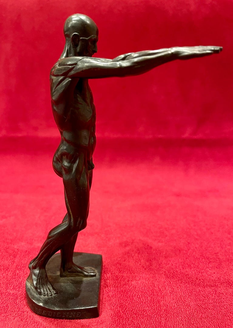 Ferdinand BARBEDIENNE - Bronze, The Flayed For Sale at 1stDibs