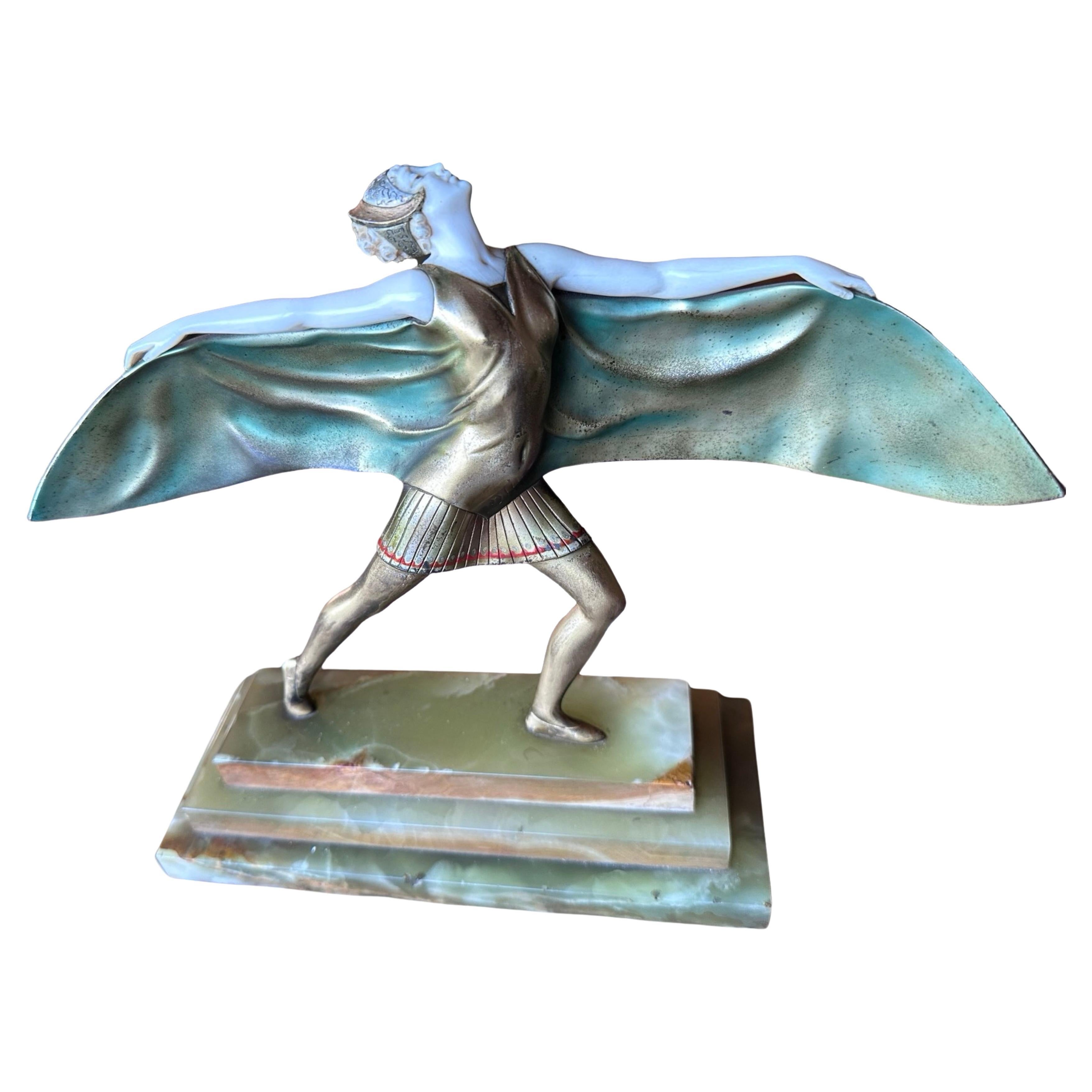 Ferdinand Preiss, circa 1925 'Bat Dancer' Cold Painted Bronze Sculpture ...