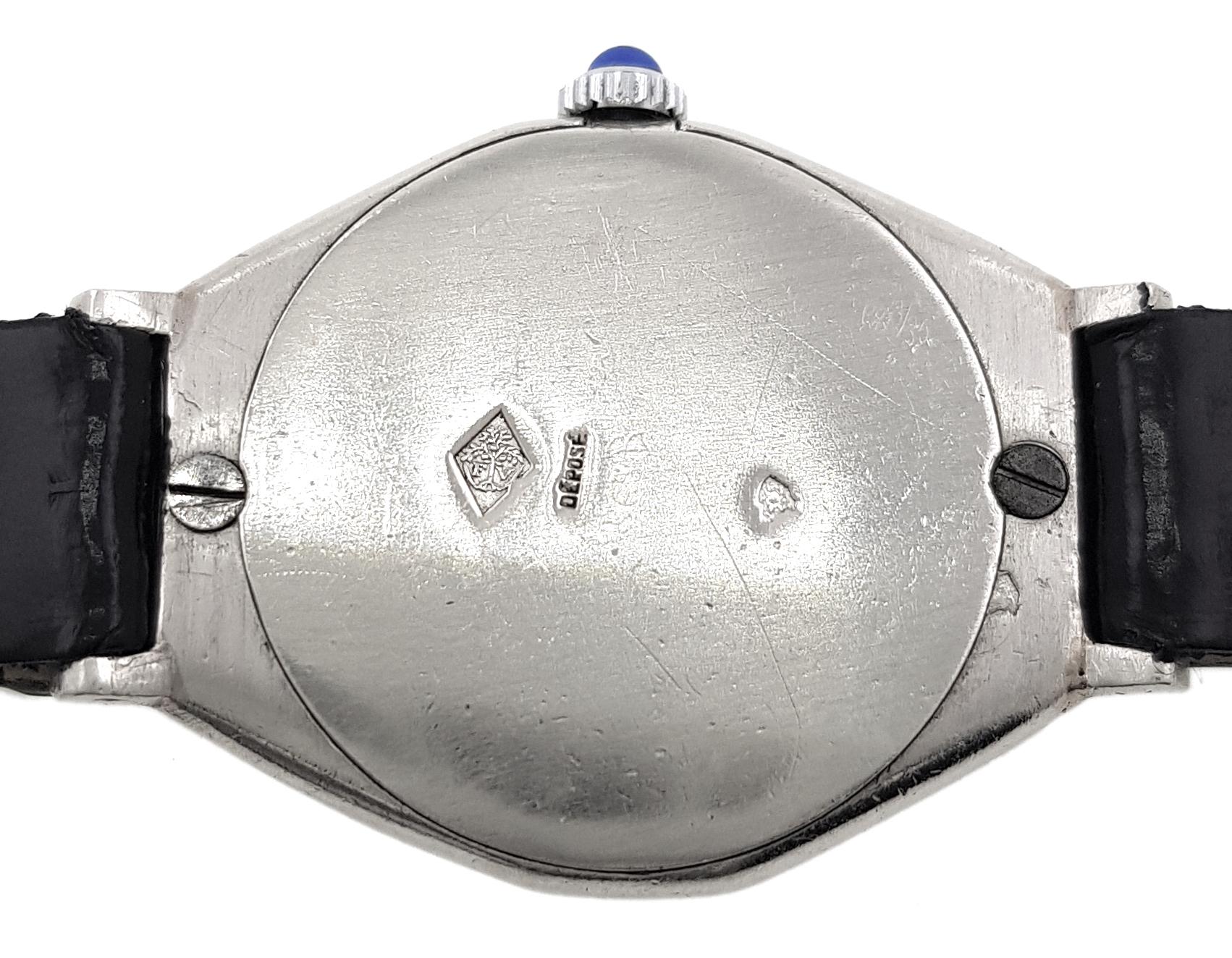 Ferdinand Verger Freres Platinum Tonneau Art Deco Art Nouveau Watch ...