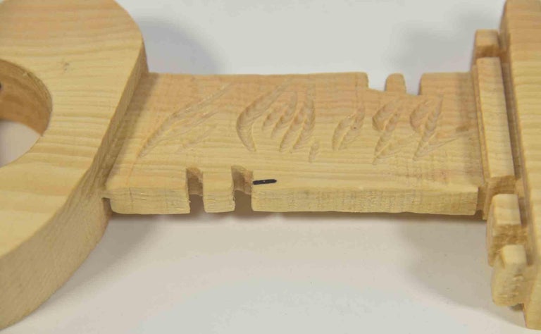 Ferdinando Codognotto - The Key to Heart - Wooden Sculpture by F ...