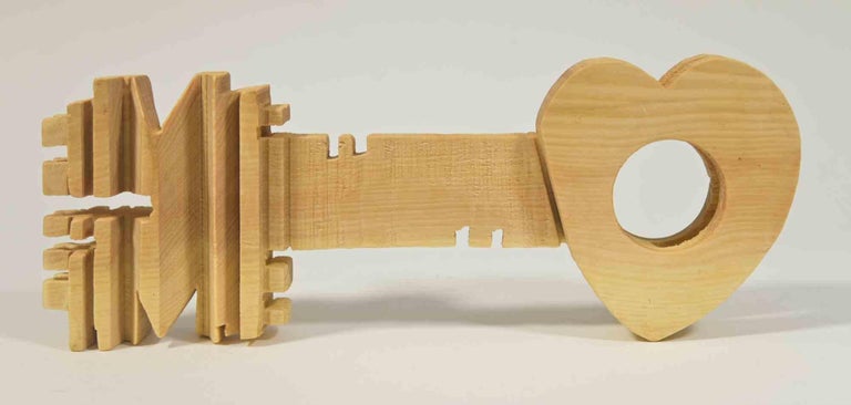 Ferdinando Codognotto - The Key to Heart - Wooden Sculpture by F ...