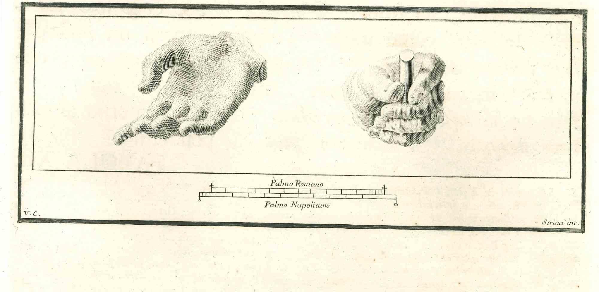 Ferdinando Strina - Ancient Roman Scene - Etching - 18th Century For ...