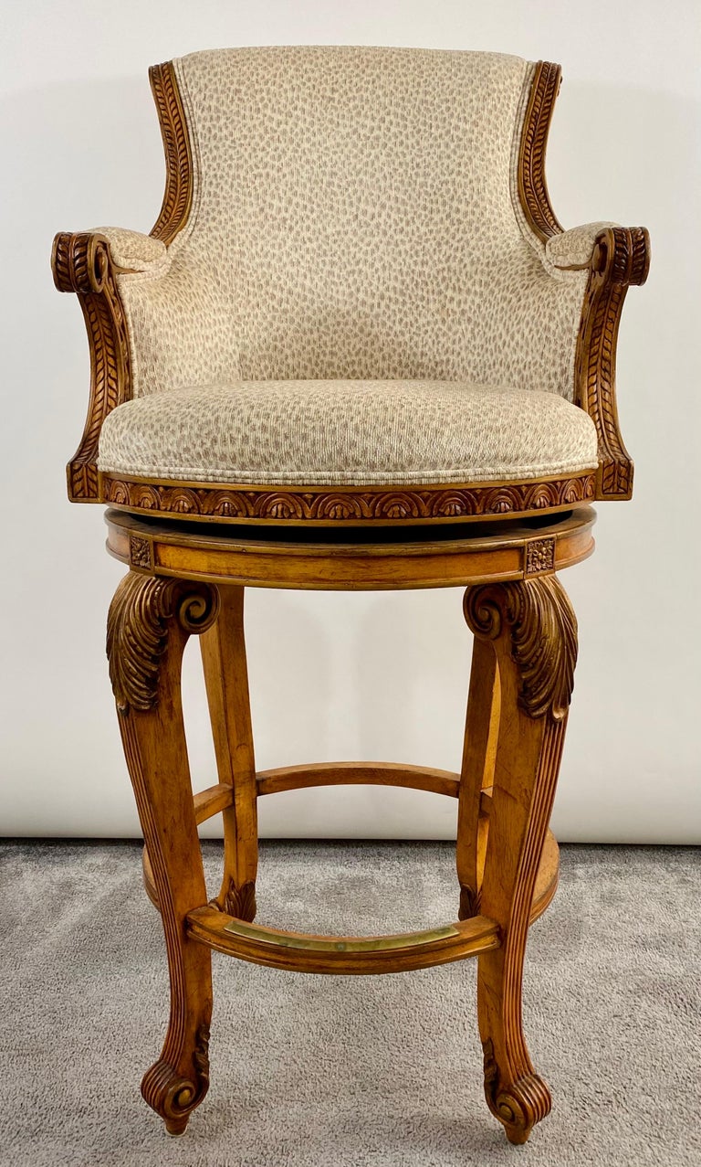 Ferguson Copeland Italian Provincial Style Bar Stool, a Pair For Sale ...