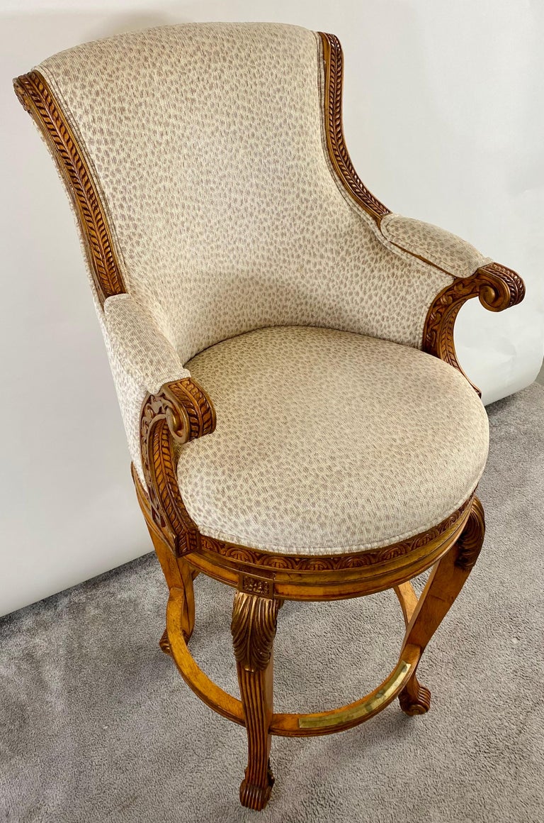 Ferguson Copeland Italian Provincial Style Bar Stool, a Pair For Sale ...