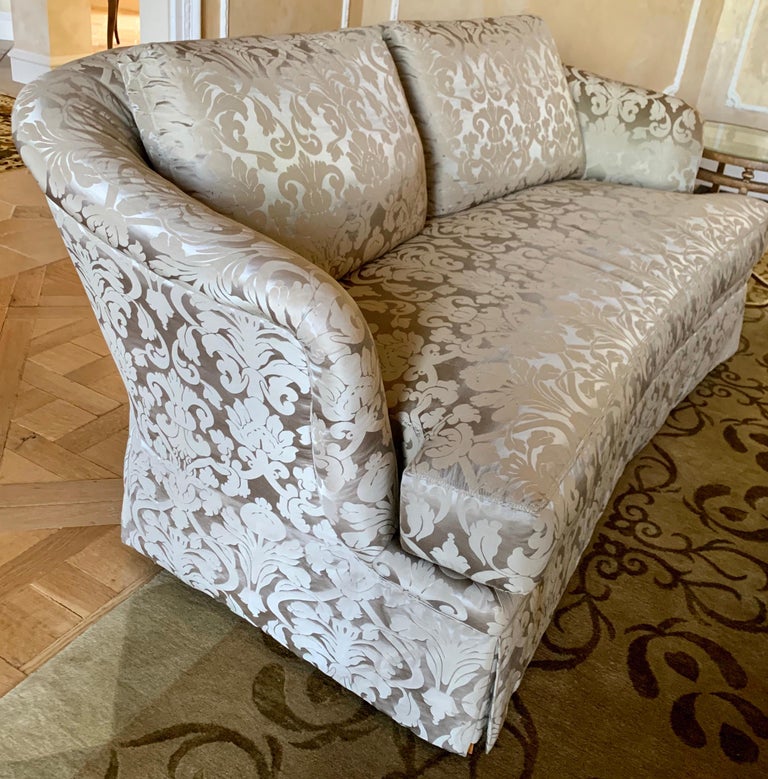 Ferguson Copeland Silk Damask Sofa One of Two at 1stDibs | ferguson ...