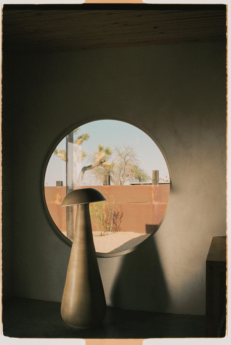 Fern Green Glaze Satin Mushroom Floor Lamp by Nick Pourfard For Sale at ...