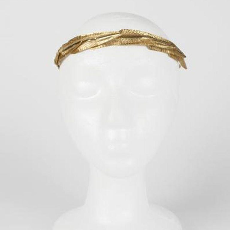 Fern Headpiece in Gold For Sale at 1stDibs