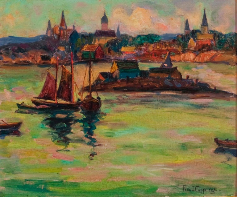 Fern Isabel Coppedge - "Golden Harbor" For Sale at 1stDibs