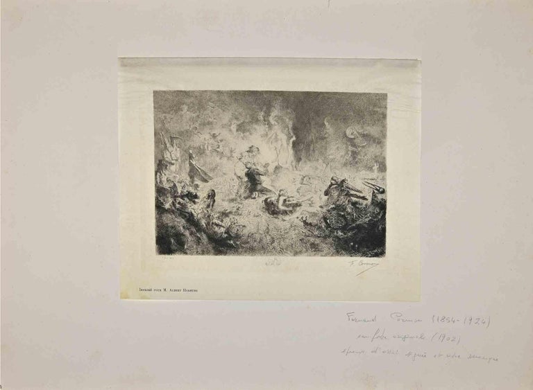 Fernand Cormon - Mythological Composition - Etching by Fernand Cormon ...