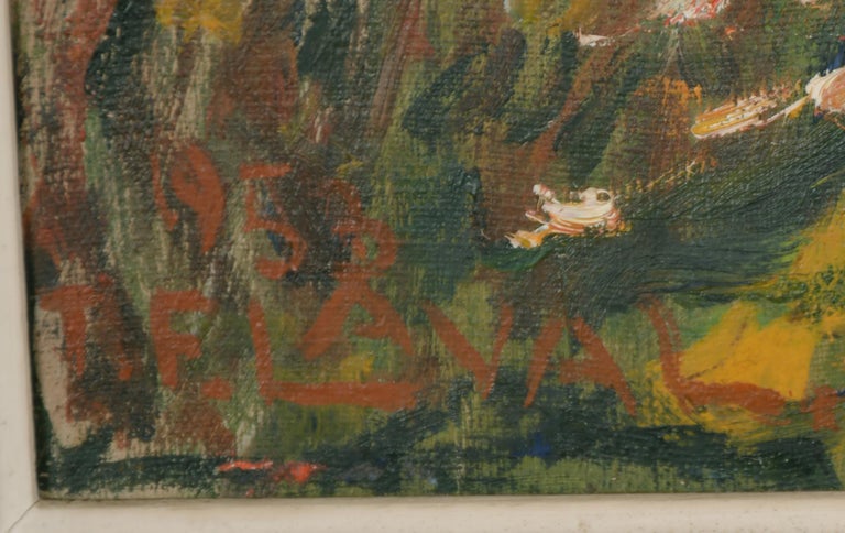 Fernand Laval - Large Antique French Impressionist Oil Painting ...