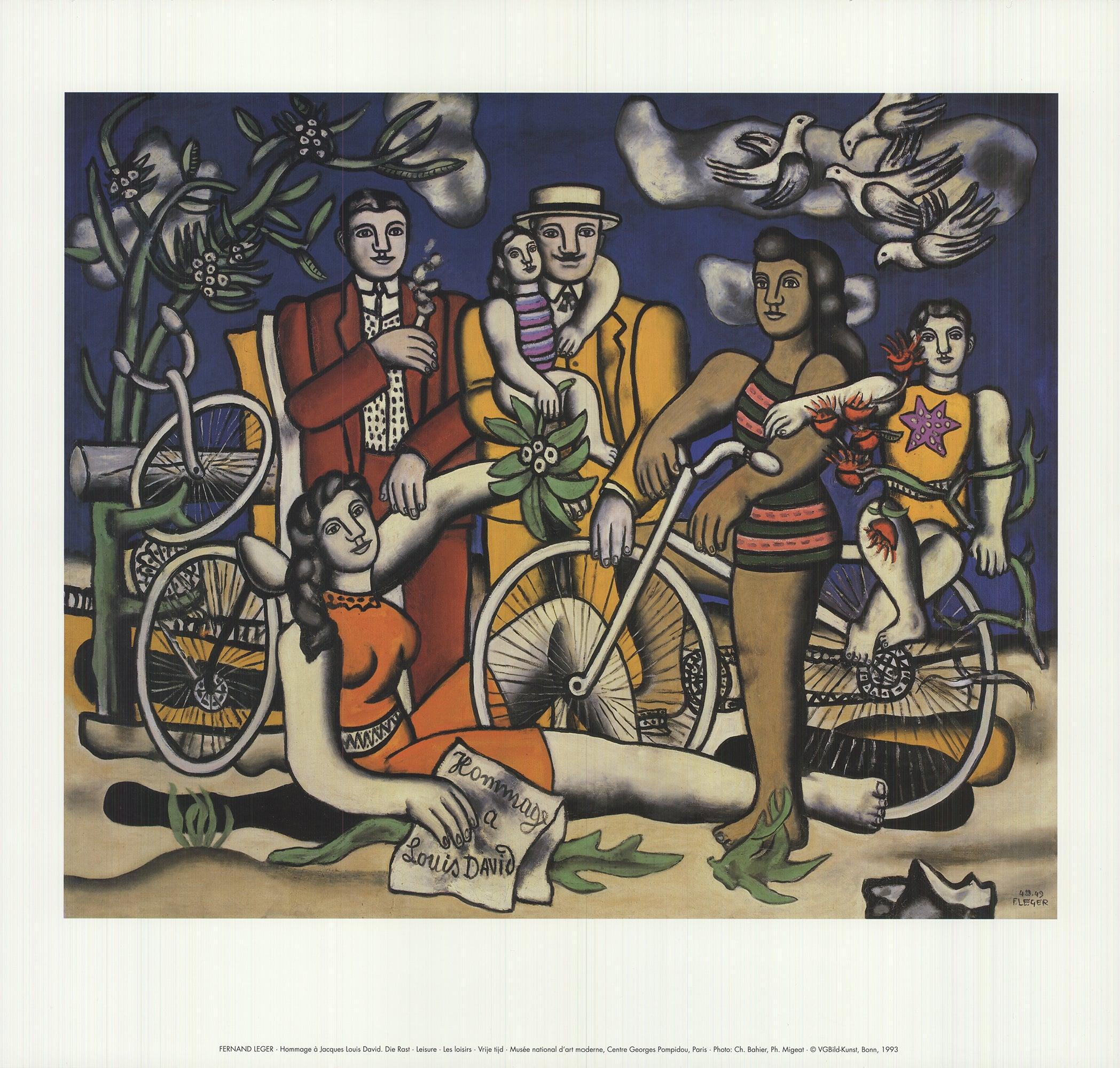 Fernand Leger 'Hommage to Jacques Louis David' 1993- Offset Lithograph ...