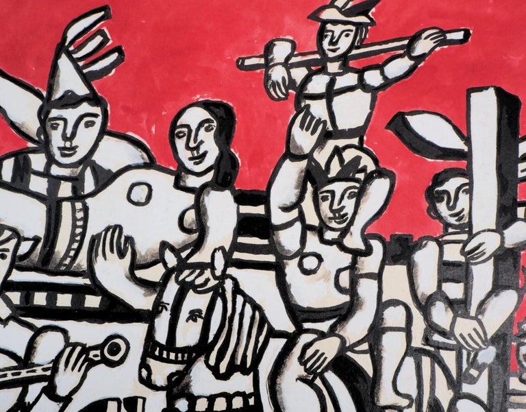 Fernand Léger - Happy People : The Parade - Lithograph and Stencil ...