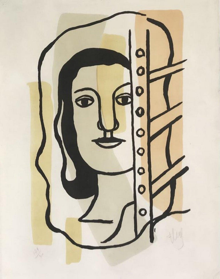 Fernand Léger - Tête de femme For Sale at 1stDibs