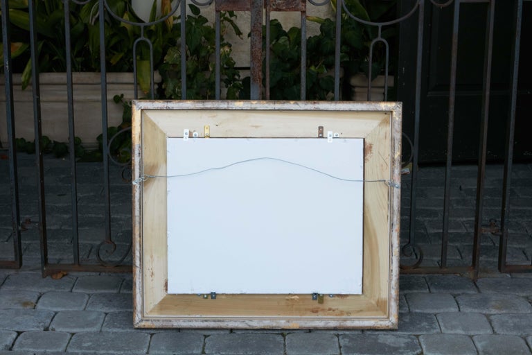 Fernand Maissen Oil on Panel Painting Depicting a Setter Hunting a ...