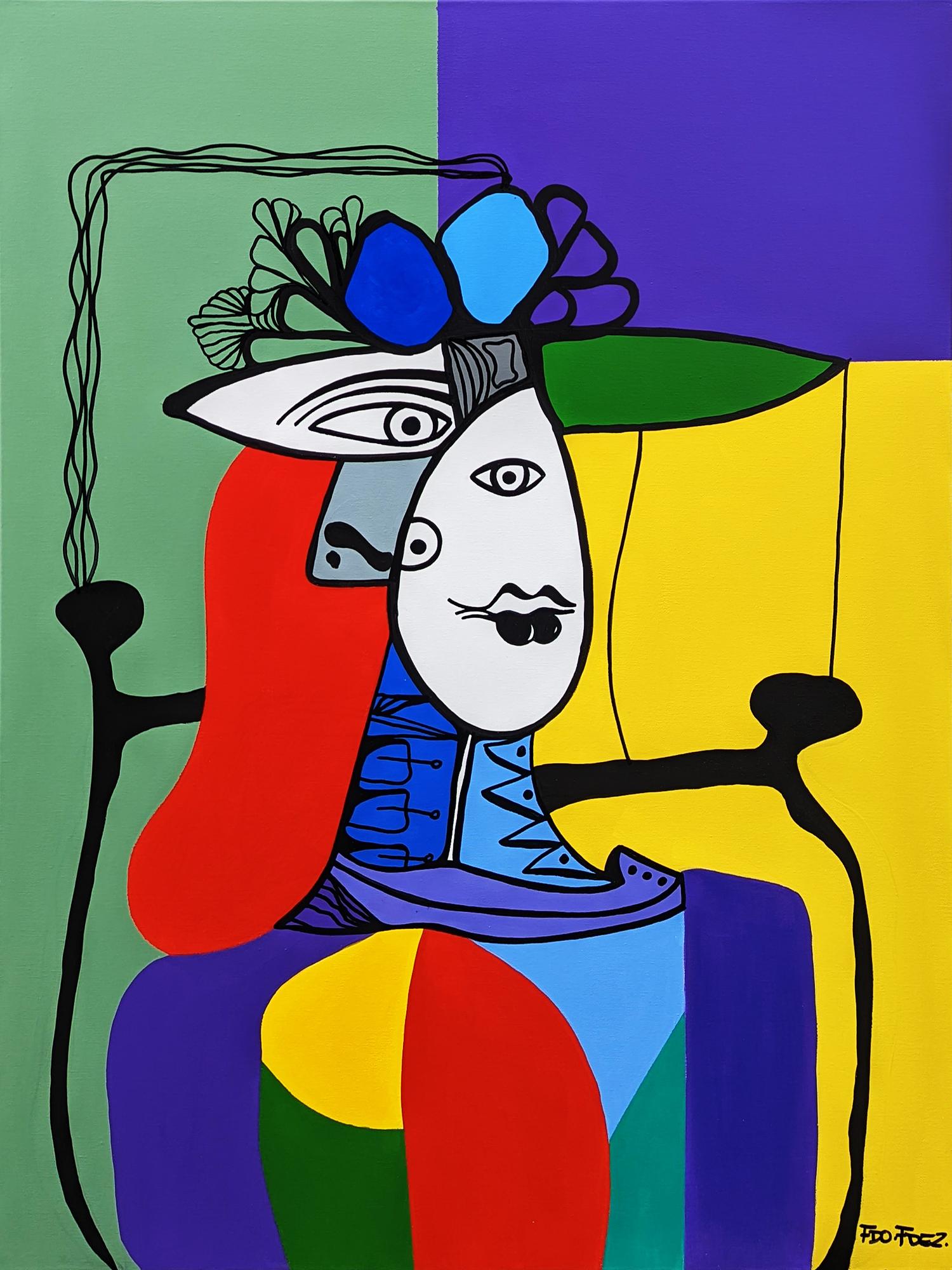 Elisabeth Chabin - LE PORTRAIT DE LA JEUNE AMERICAINE at 1stDibs