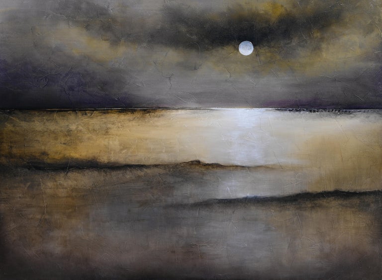 Fernando Garcia - Full Moon, Abstract Painting For Sale at 1stDibs