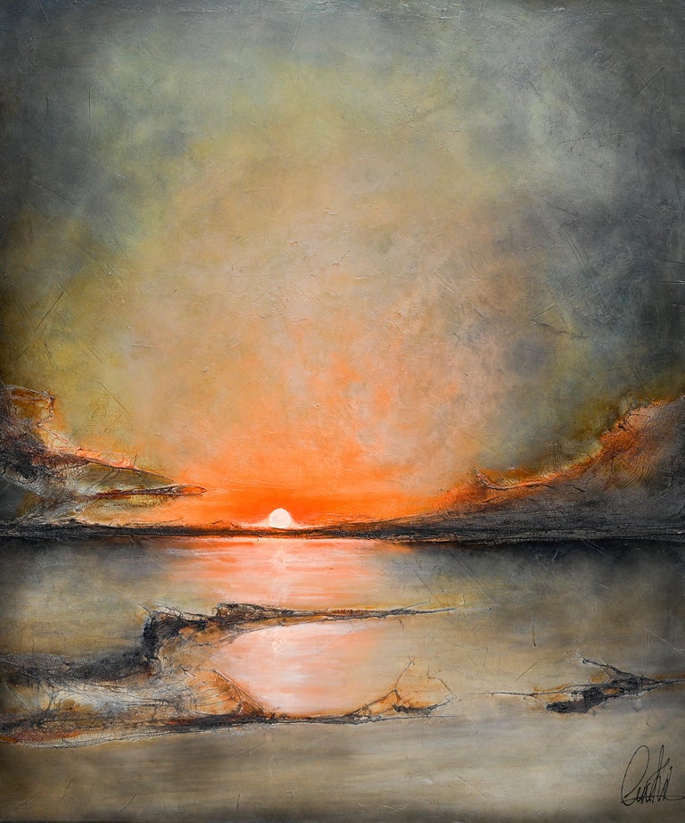 Fernando Garcia - Magic Sun, Abstract Painting For Sale at 1stDibs