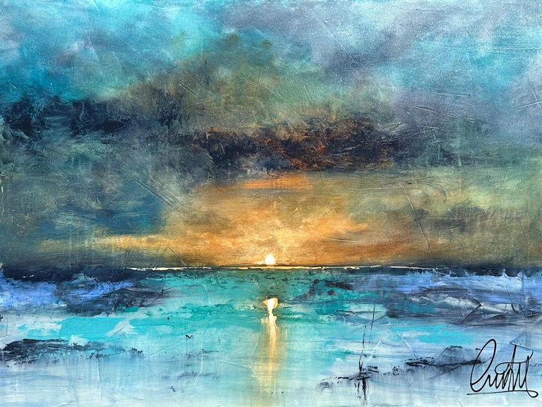 Fernando Garcia - The Second Sun, Abstract Painting For Sale at 1stDibs