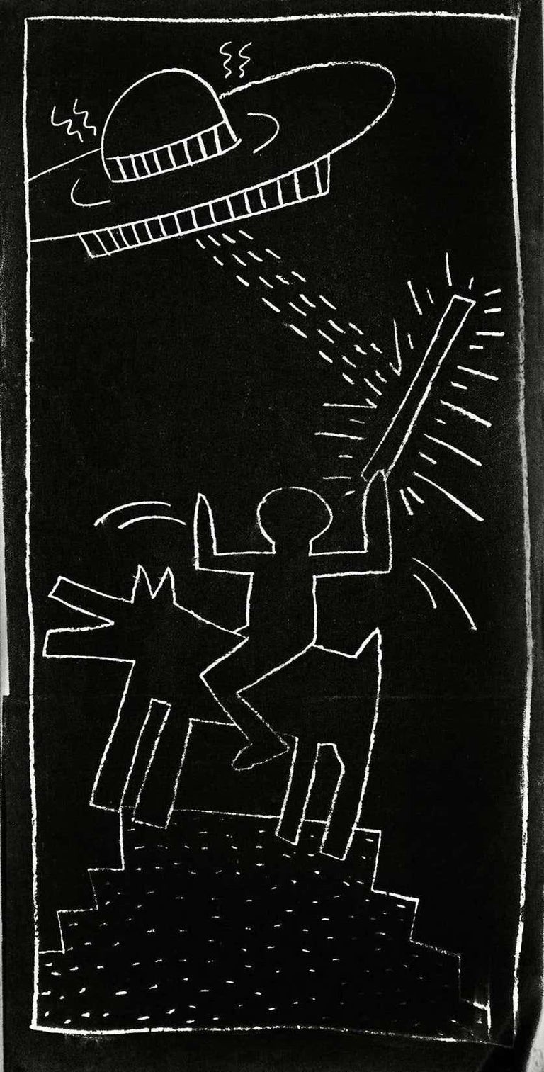 Fernando Natalici – „Keith Haring Subway-Kunstfoto um 1981 (Zeichnungen ...