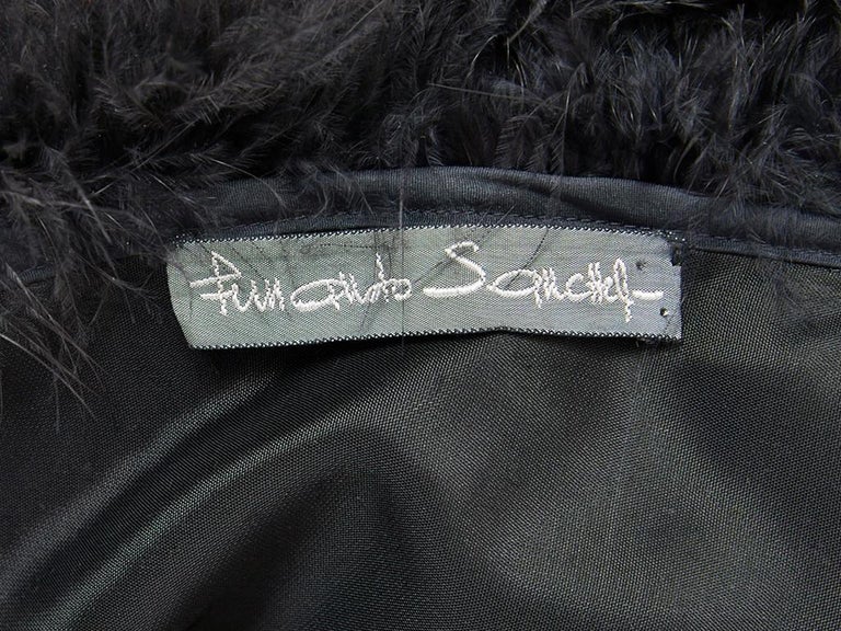 Fernando Sanchez Velvet Gown For Sale at 1stDibs