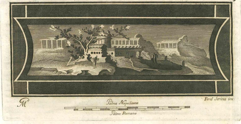 Fernando Strina - Fresco from "Antiquities of Herculaneum" - Etching by ...