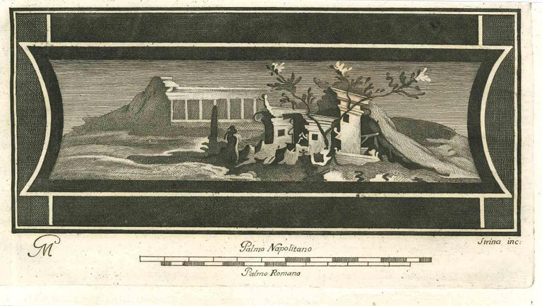 Fernando Strina - Fresco from "Antiquities of Herculaneum" - Etching by ...