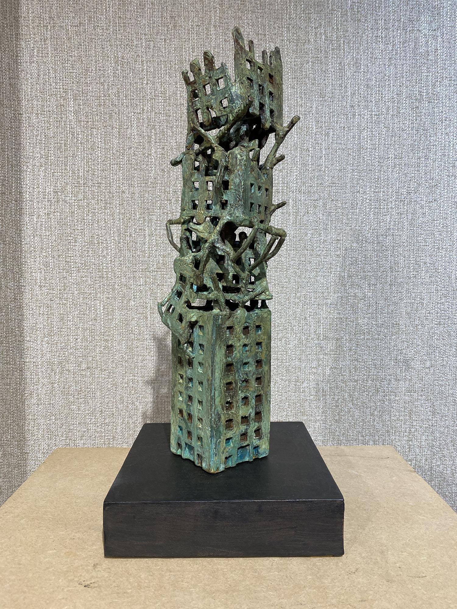 Fernando Suarez Reguera - Destruction VI, figurative sculpture, bronze ...