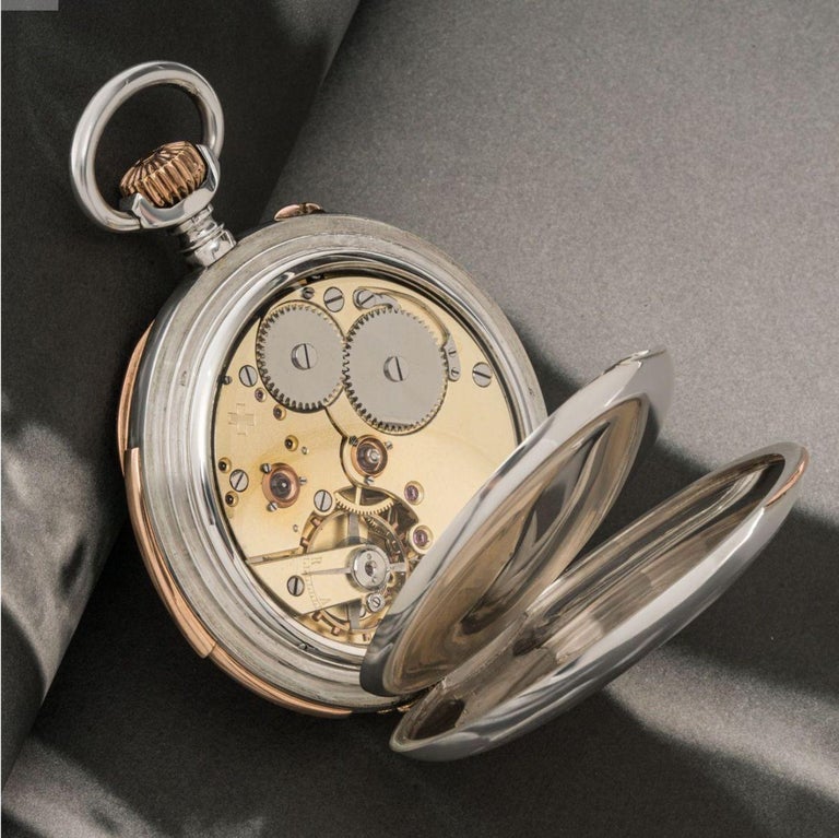 Fernando Wehrle Silver& Rose Gold Keyless Lever Minute Repeater Open ...