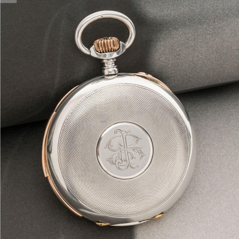Fernando Wehrle Silver& Rose Gold Keyless Lever Minute Repeater Open ...